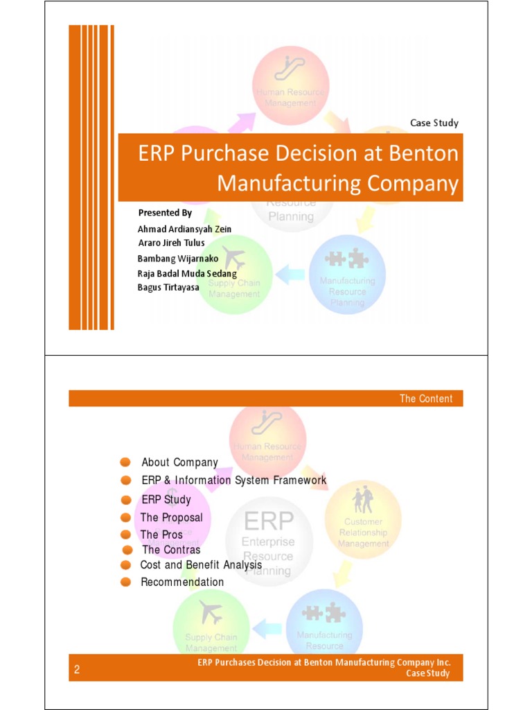 Case Study Compilation | PDF | Enterprise Resource Planning | Supply ...