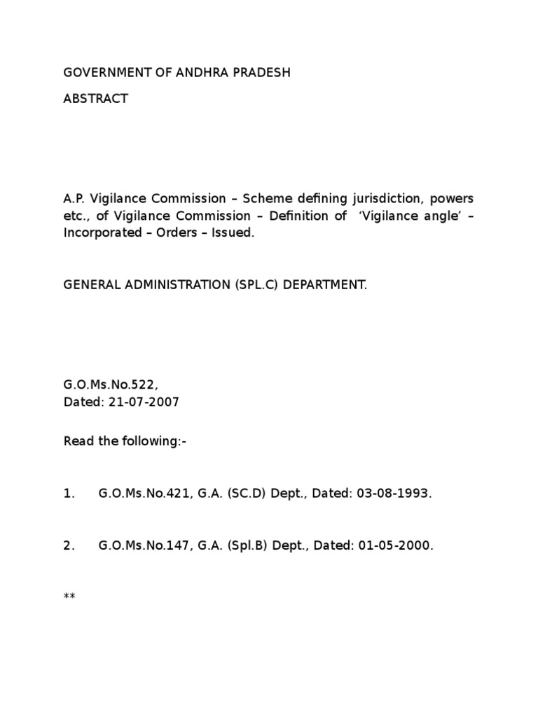 Redefining Vigilance Angle in AP | PDF | Virtue | Justice