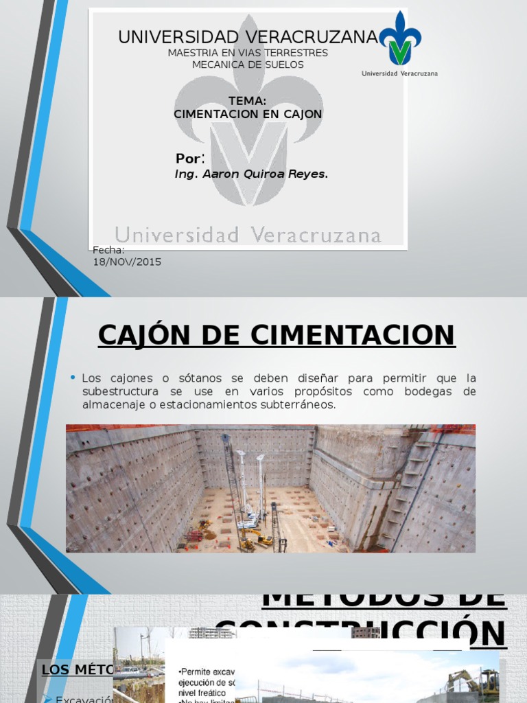 Cimentación De Cajón De Acero