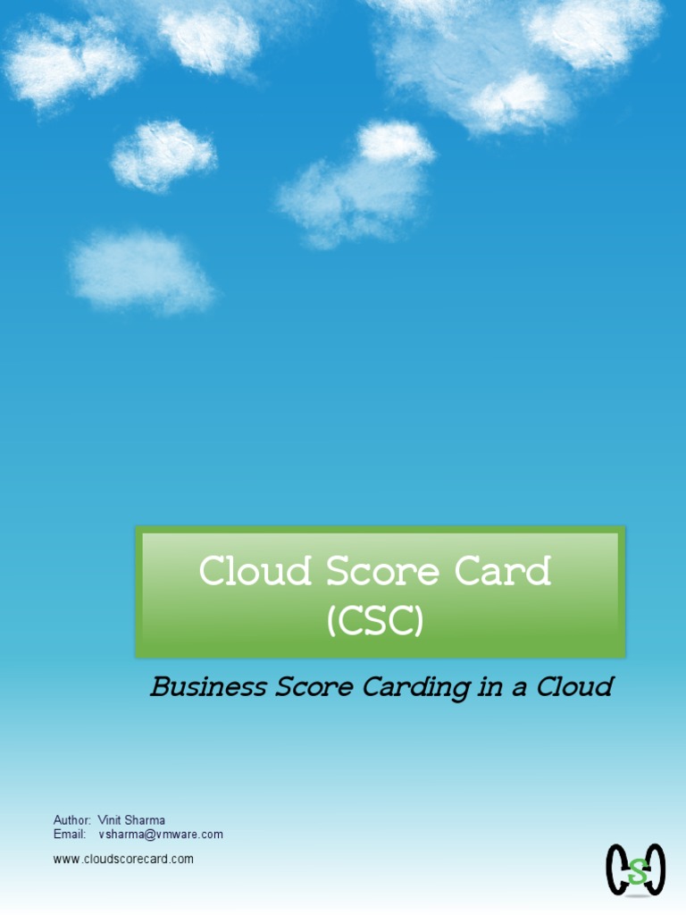 Cloud Score Card Article 1 | PDF | Cloud Computing | Strategic Management