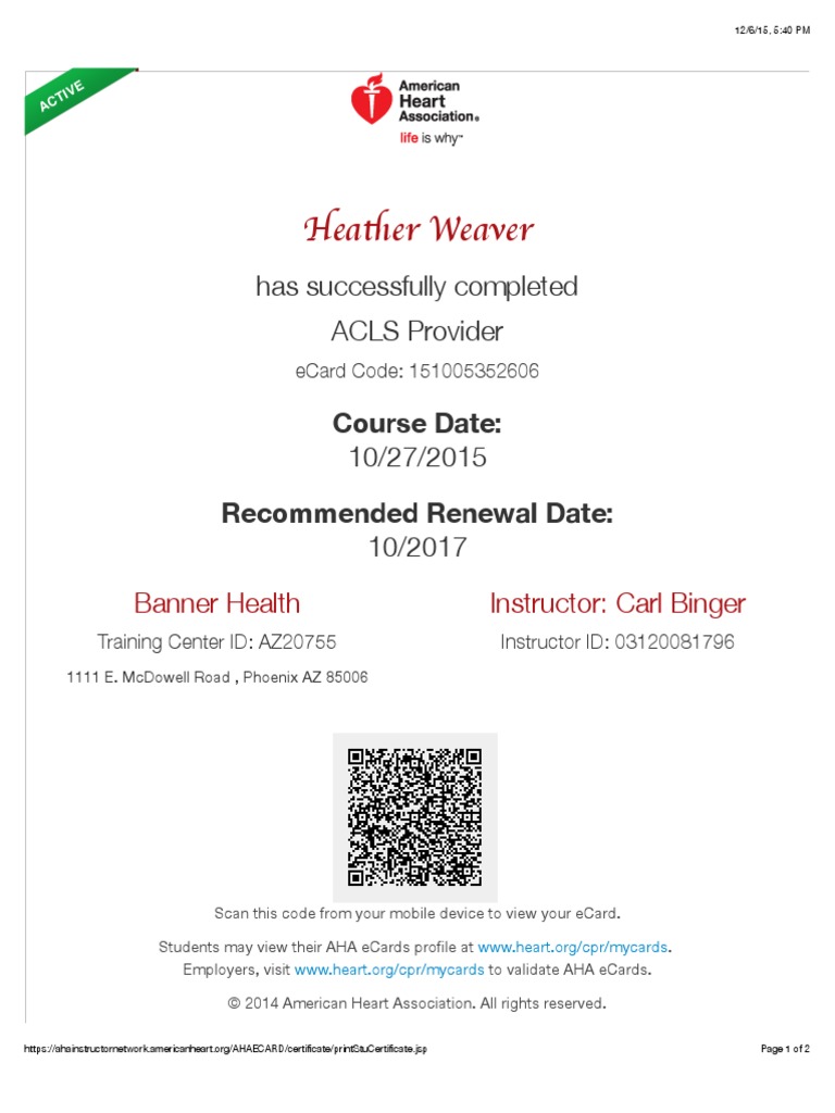 Acls Card | PDF | Business