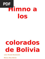 Letra Original y Completa Del Himno A Cochabamba | PDF | Poesía