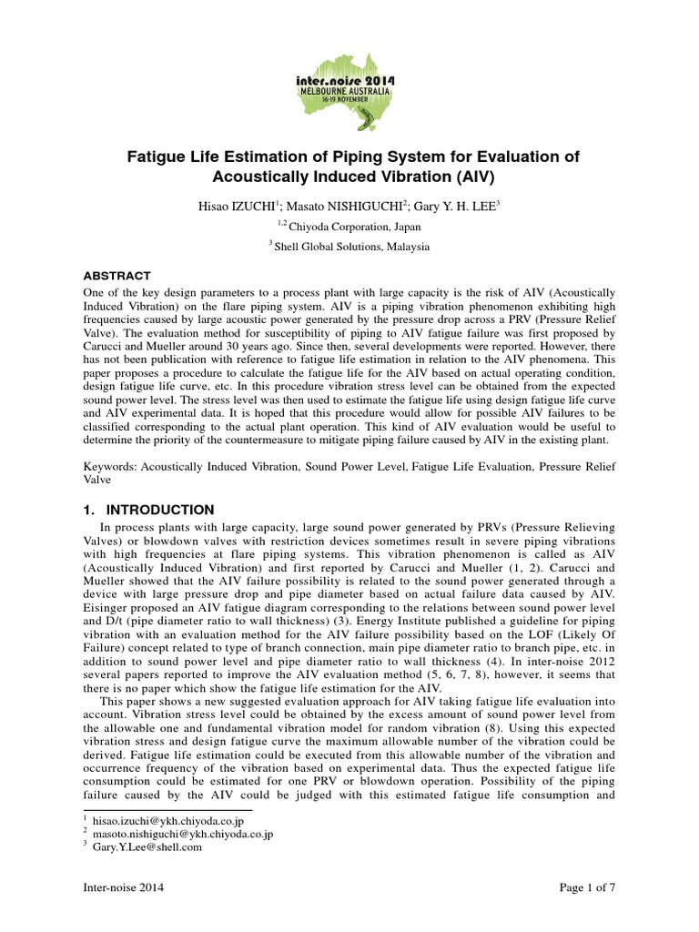 Fatigue Life Estimation | PDF