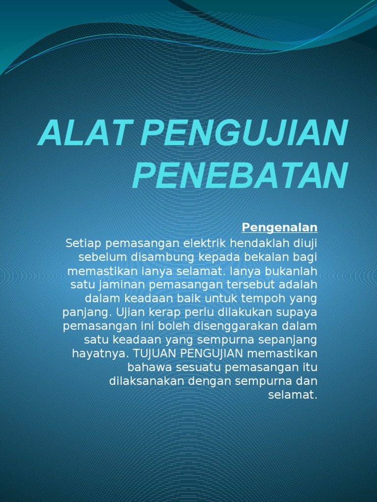 Alat Pengujian Penebatan | PDF