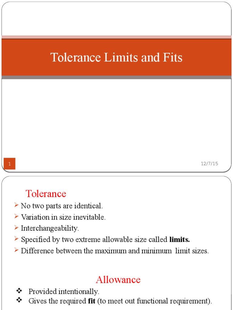 Lecture 2 - Machine Design | PDF | Engineering Tolerance | Production ...