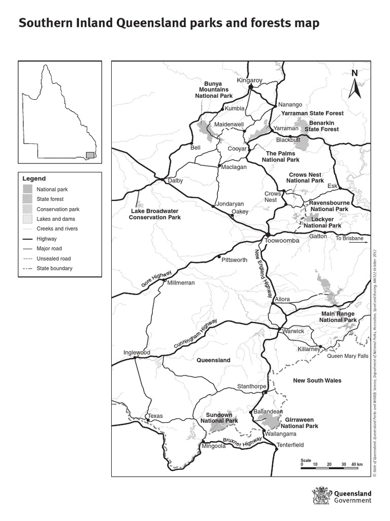 Southern Inland QLD Map | PDF