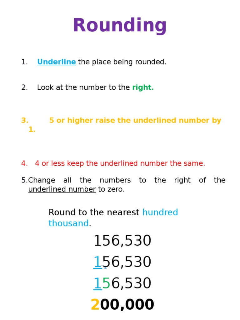 Rounding Anchor Charts | PDF