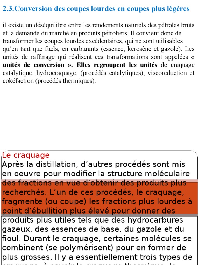 Craquage catalytique du pétrole expliqué | PDF | Craquage | Catalyse