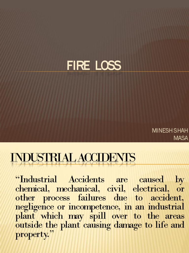 Presentation On Fire Loss With Pic REV Mas2015 | PDF | Earthquakes ...