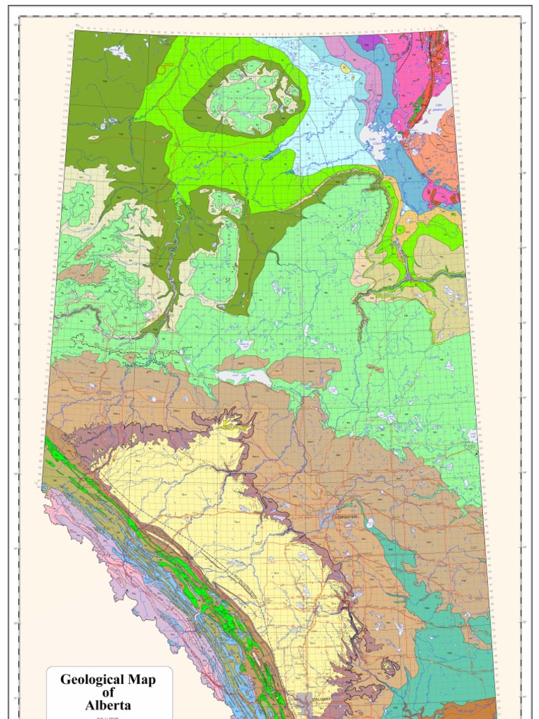 Geological Map of Alberta | PDF