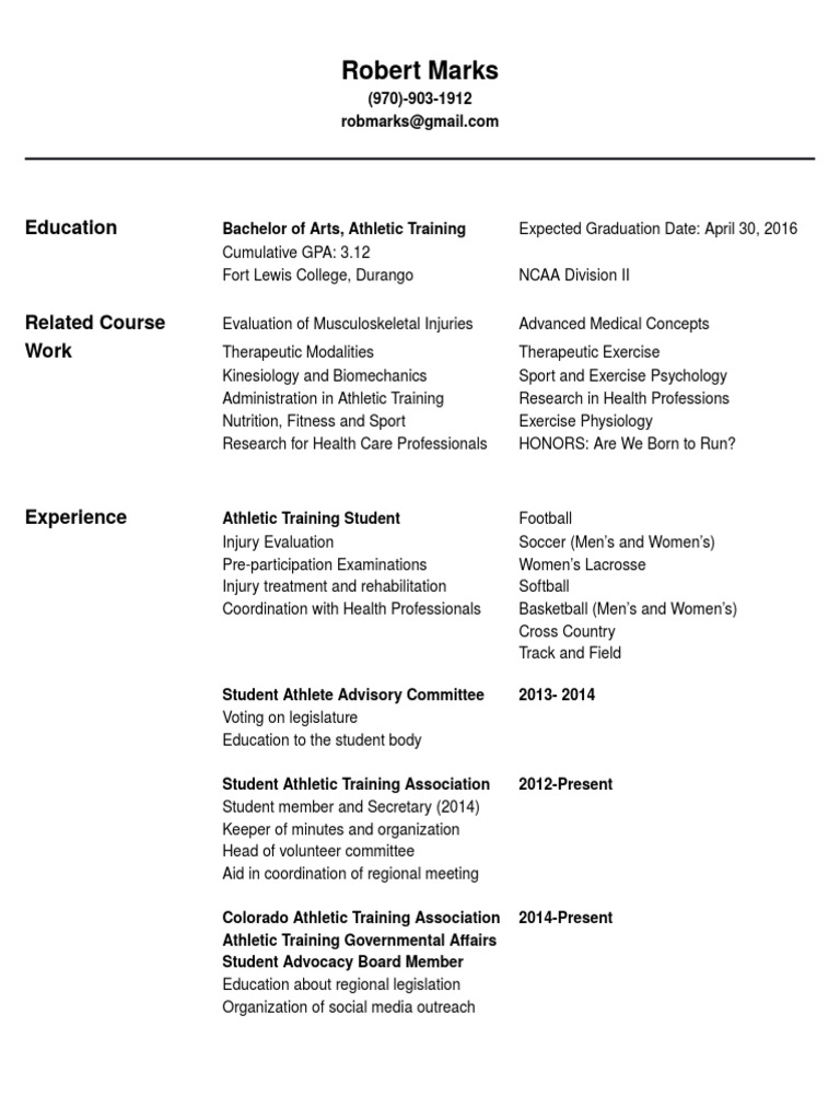Marks Robert Resume | PDF