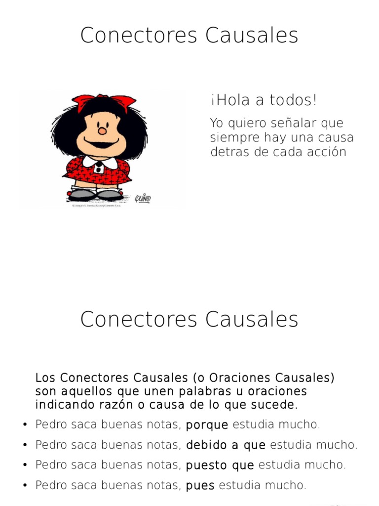 Guía de Conectores Causales | PDF | Lingüística | Idiomas