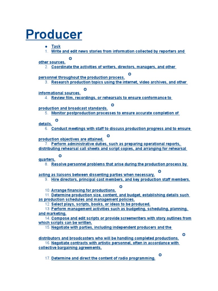 Essential Producer Responsibilities Guide | PDF | Computers
