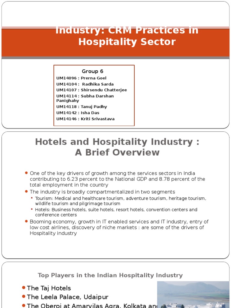 CRM in Indian Hospitality Industry | PDF | Customer Relationship ...