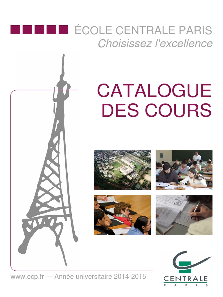 Catalogue Cours Ingenieur Centrale Paris | PDF | Réacteur nucléaire | Fission nucléaire