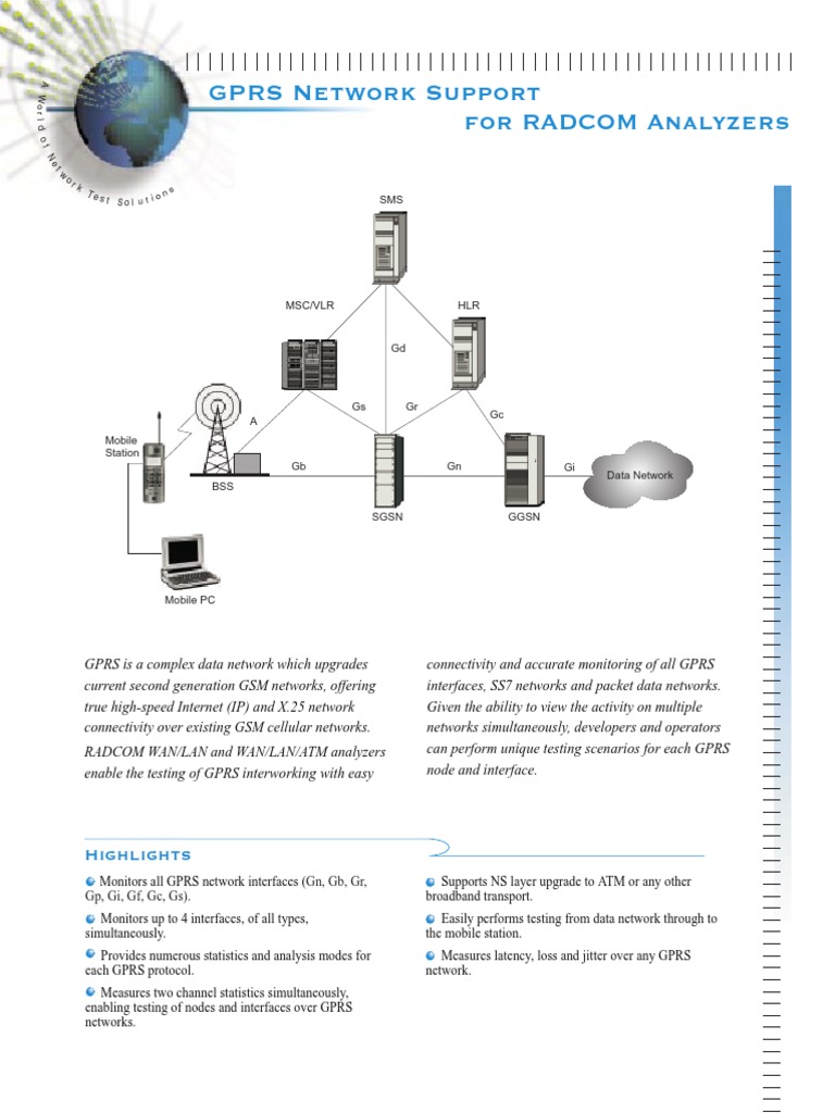 For RADCOM Analyzers GPRS Network Support: Highlights | PDF | General ...
