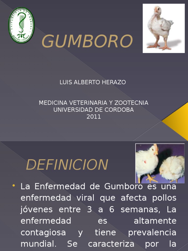Exposicion de Gumboro | PDF | Microbiología | Enfermedades y trastornos
