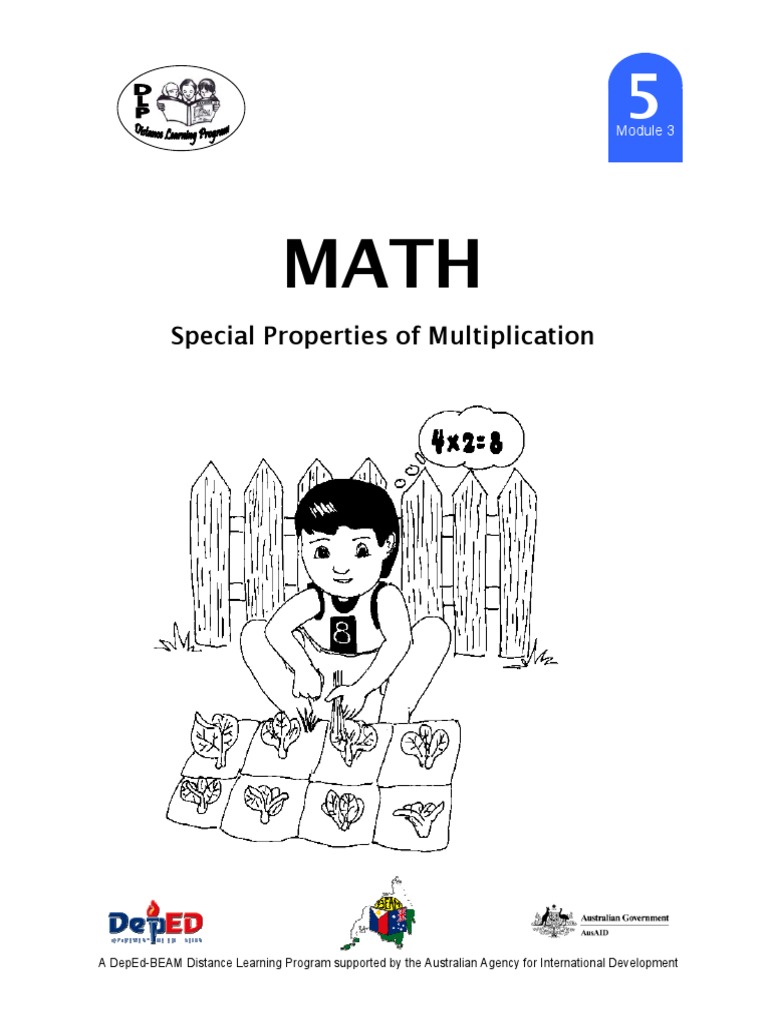 Math 5 DLP 3 - Special Properties of Multiplication | Download Free PDF ...