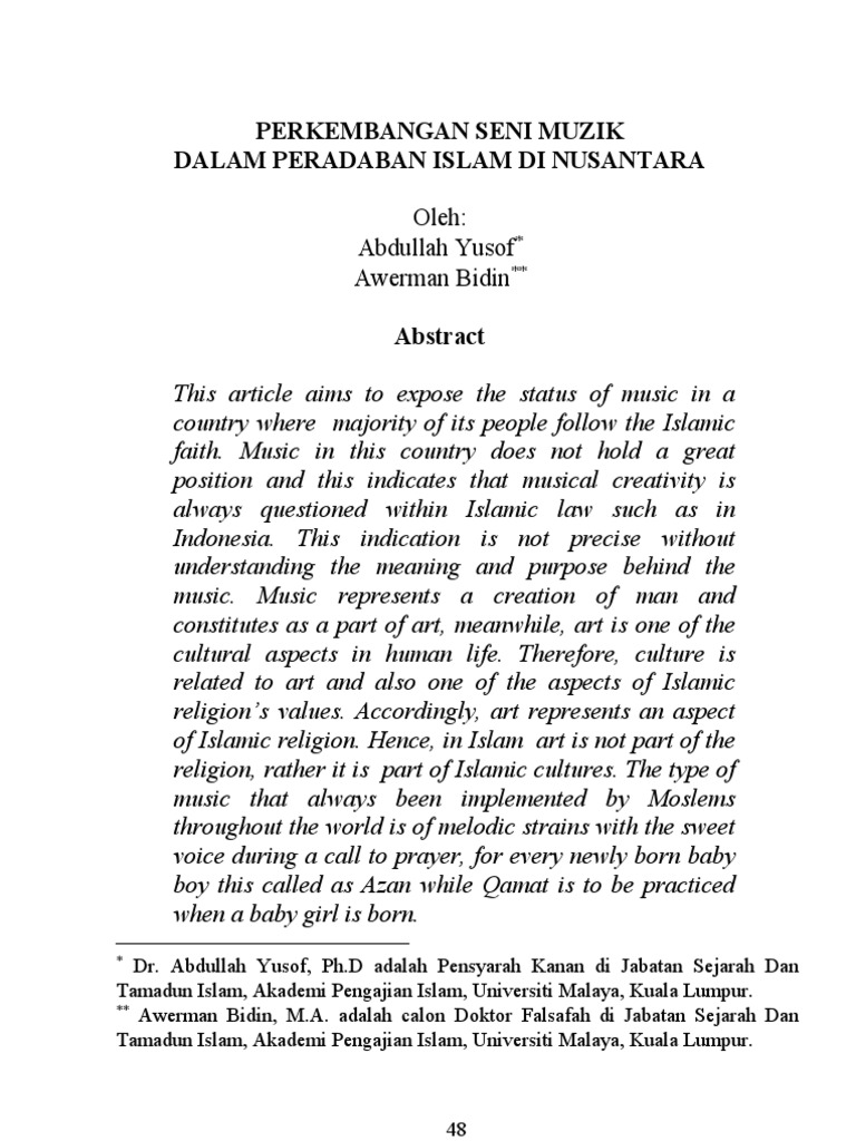 48-67 - DR - Abdullah Seni Musik Islam | PDF
