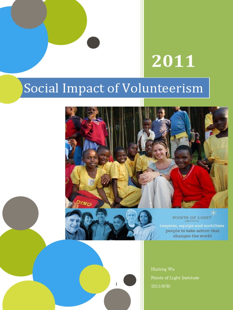 Social Impact of Volunteerism Report | PDF | Volunteering | Community