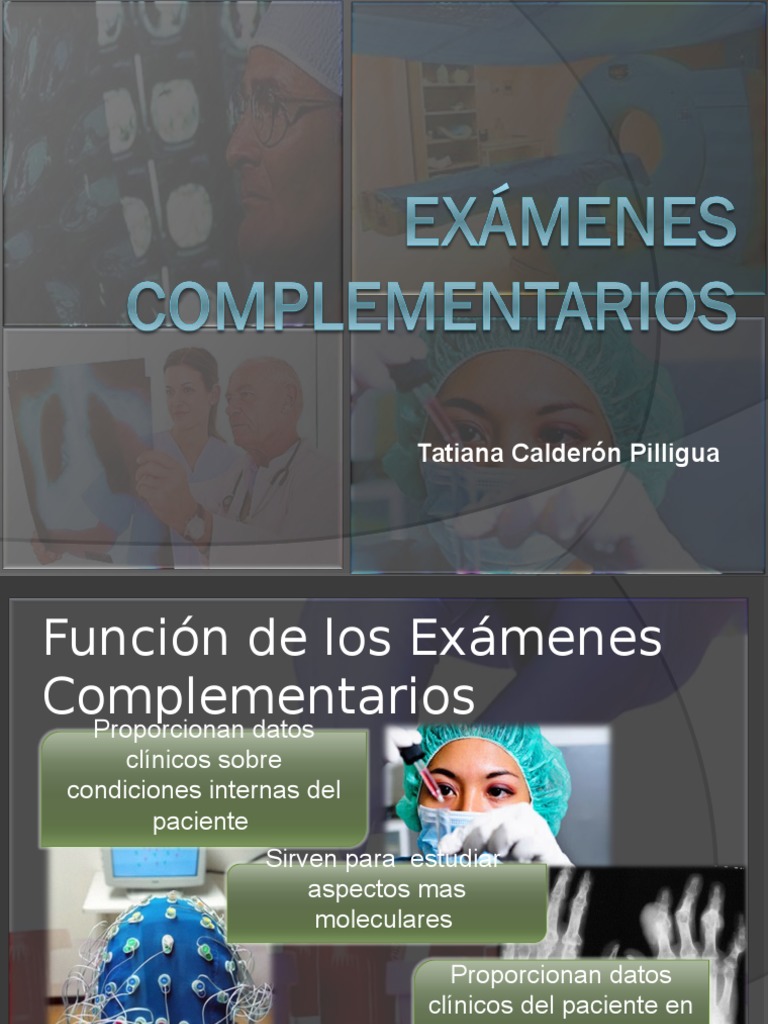 Exámenes Complementarios | PDF | Endoscopia | Medicina CLINICA