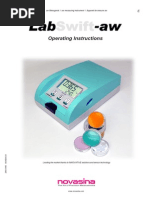 Operating Instructions Labmaster-Aw Neo: Novasina Versions: V1.11 and ...