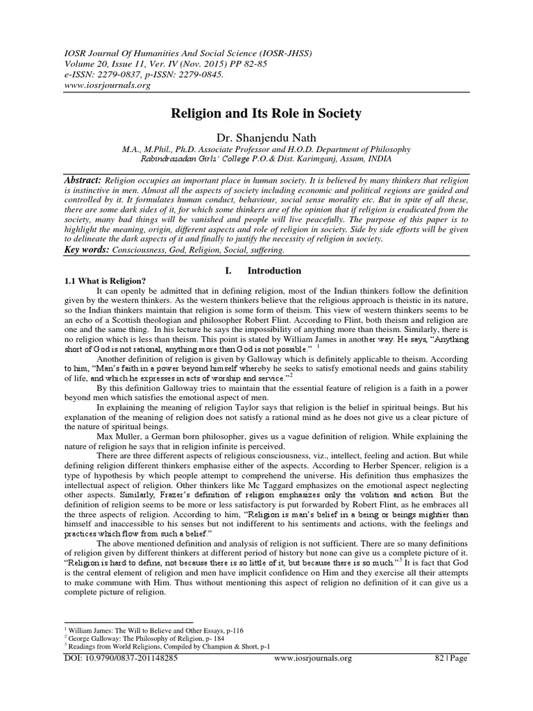 Positive and Negative Aspects of Religion | PDF | Religious Experience ...
