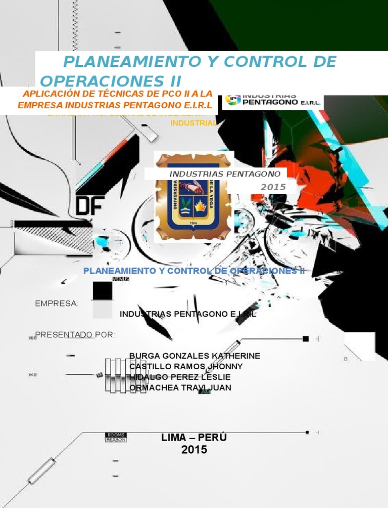 Planeamiento y control operativo aplicado a una empresa ...