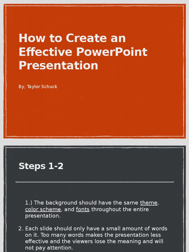 Tips for an Effective PowerPoint Presentation | PDF | Career & Growth ...