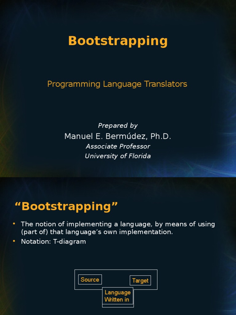 Bootstrapping in Compiler Design | PDF Bootstrapping in Compiler Design | PDF