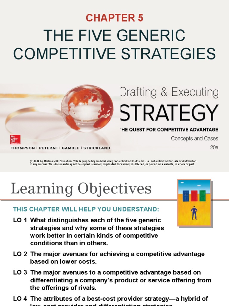 The Five Generic Competitive Strategies | PDF | Competitive Advantage ...