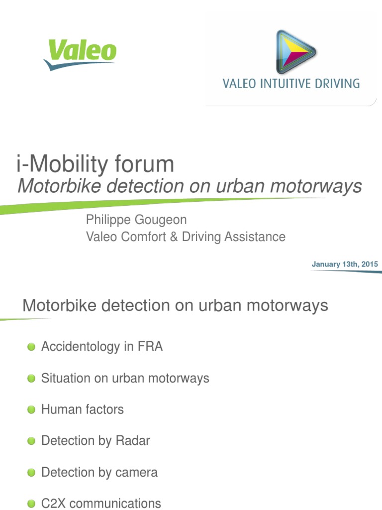 VALEO Motorbike Detection | PDF | Motorcycle | Controlled Access Highway