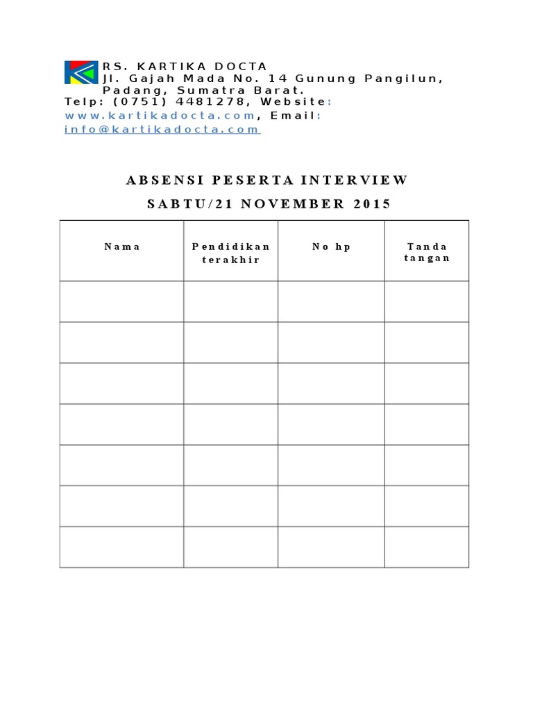 Absen Interview | PDF
