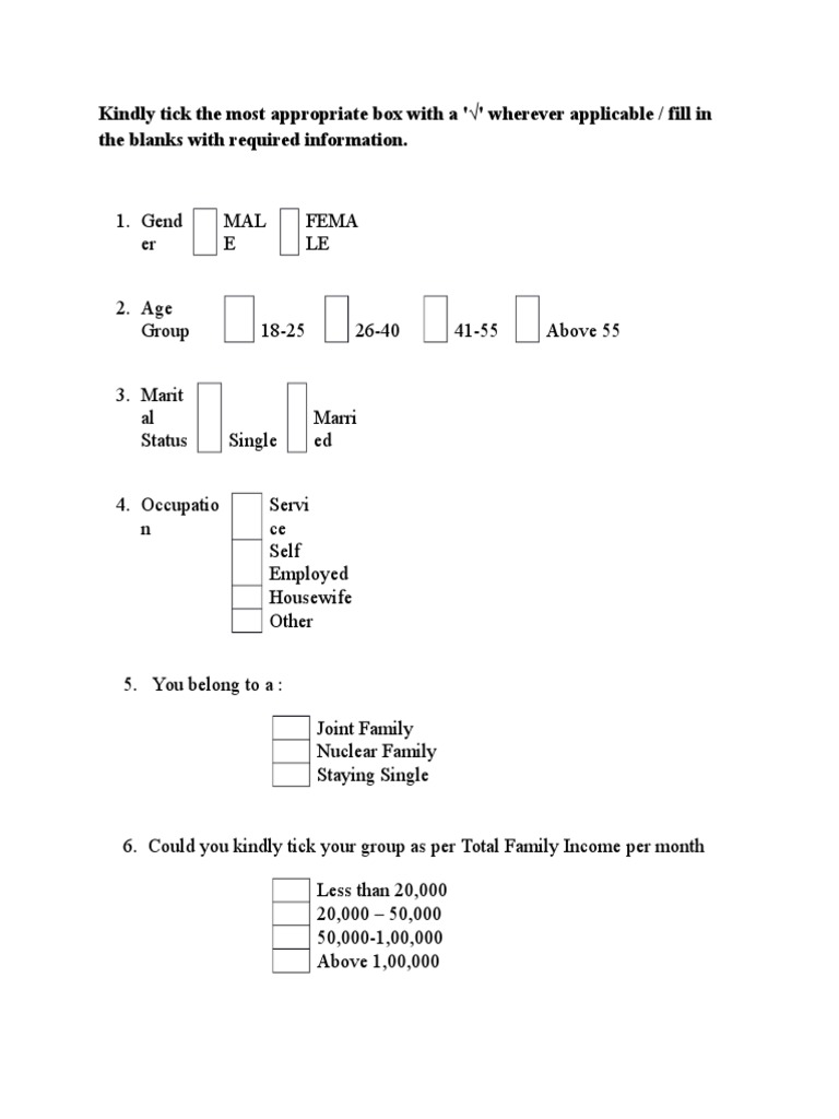 Questionnaire Ready To Eat Food | PDF | Meal | Restaurants
