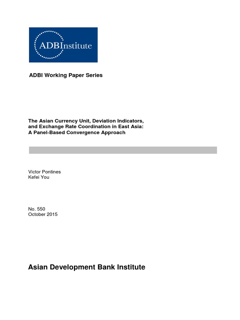 The Asian Currency Unit, Deviation Indicators, and Exchange Rate ...