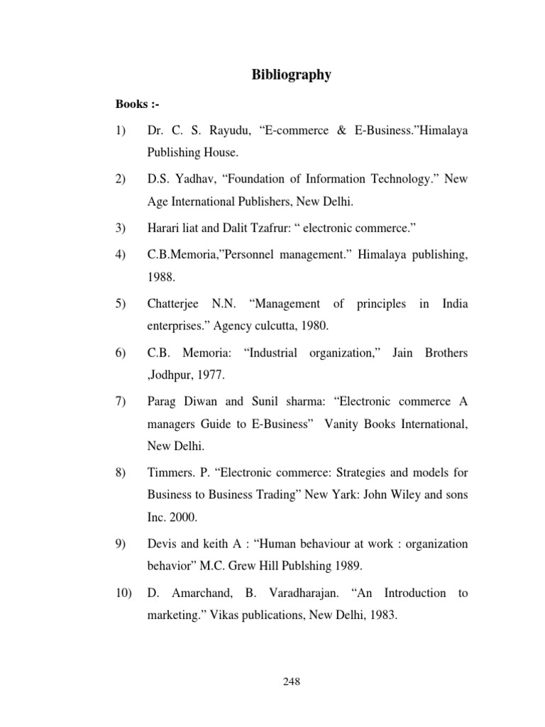 project-bibliography-e-commerce-business