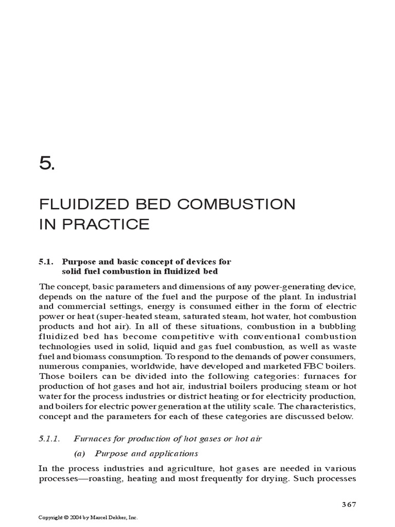 Fluidized Bed Combustion in Practice | PDF | Boiler | Fluidization