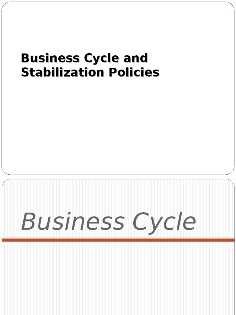 Business Cycle and Stabilization Policy | PDF | Monetary Policy ...