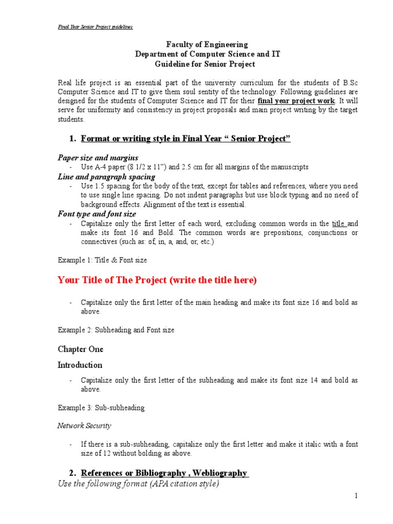 Project Guideline For Computer Scince Project | PDF | Feasibility Study | Computing