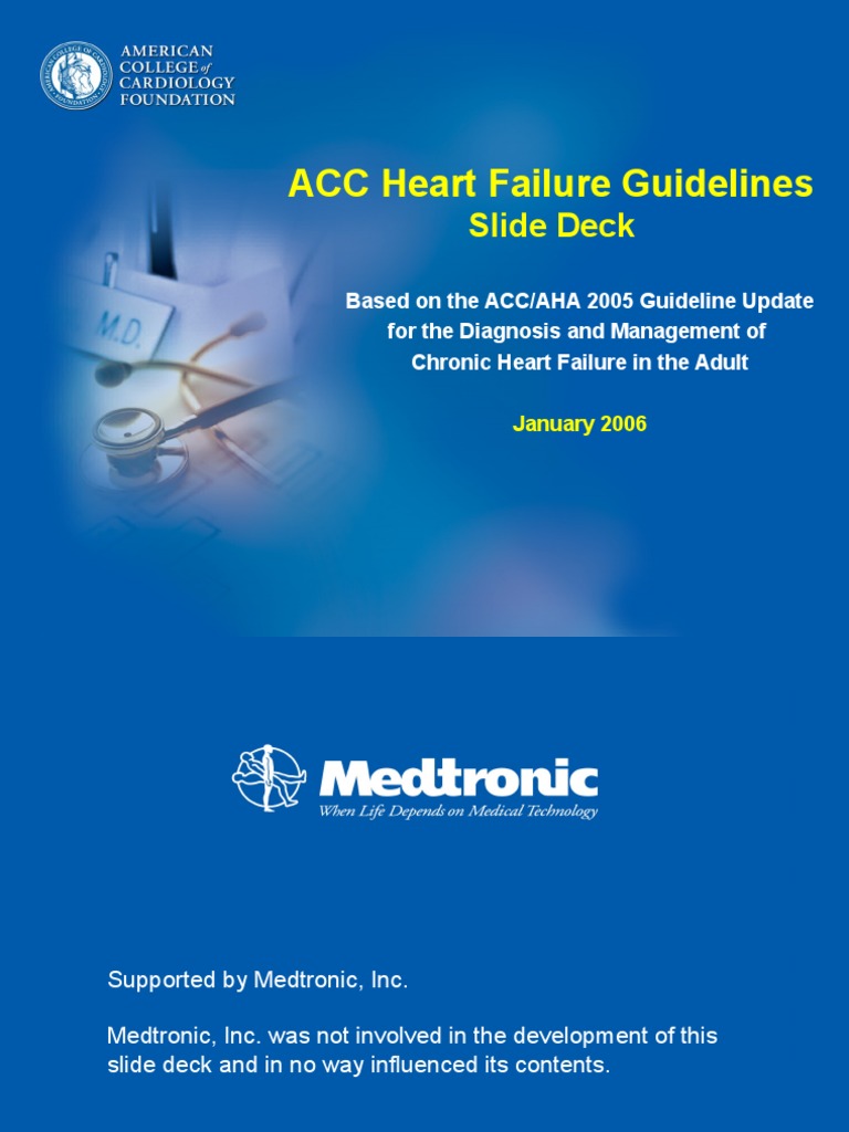 ACC Heart Failure Guidelines: Slide Deck | PDF | Hypertension ...