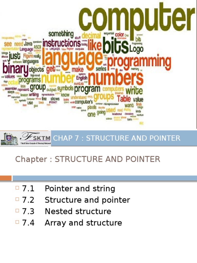 Chap 7: Structure and Pointer | PDF | Pointer (Computer Programming ... Chap 7: Structure and Pointer | PDF | Pointer (Computer Programming ...