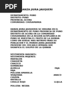 Breve Reseña Histórica de La Danza Waca Waca de Puno | PDF