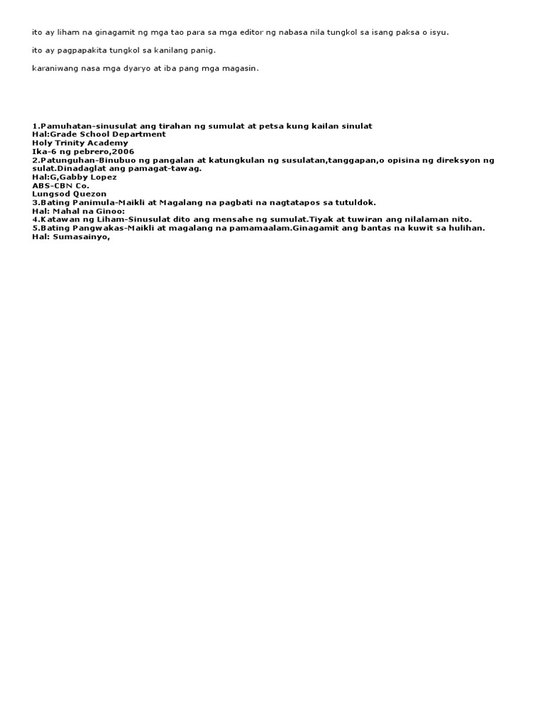 Liham | PDF