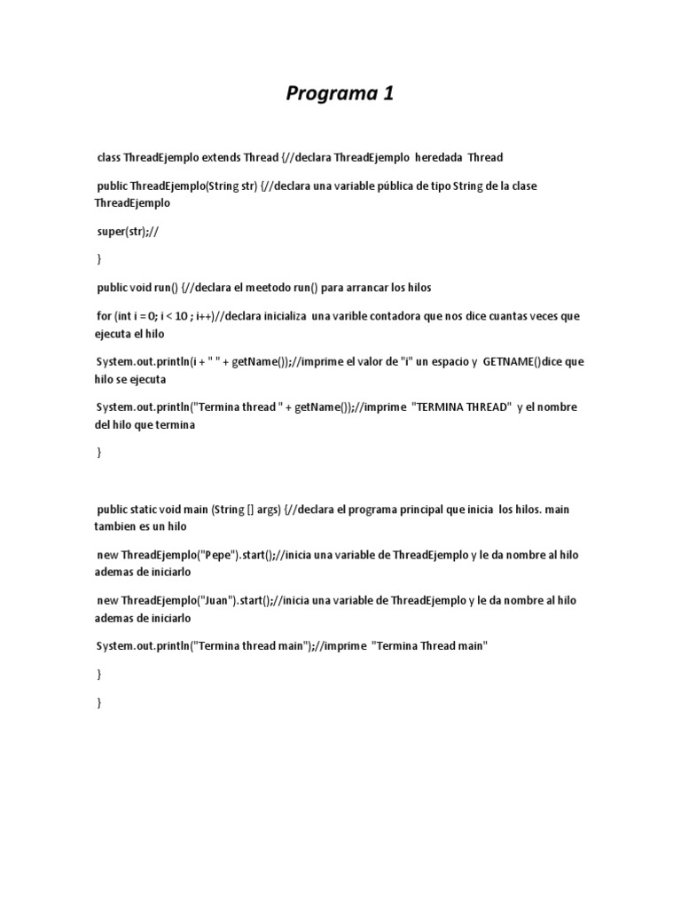 Practica 3 Hilos | PDF | Hilo (Computación) | Programación de computadoras