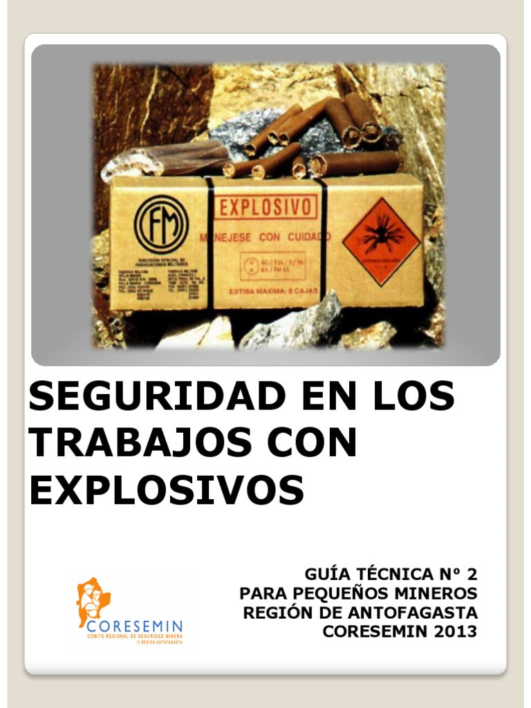 Guia Tecnica Explosivos | PDF | Material explosivo | Minería