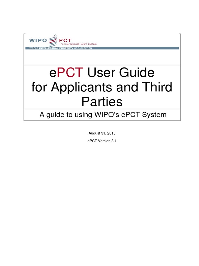 PCT Wipo Accounts User Guide | PDF | Public Key Certificate | Email