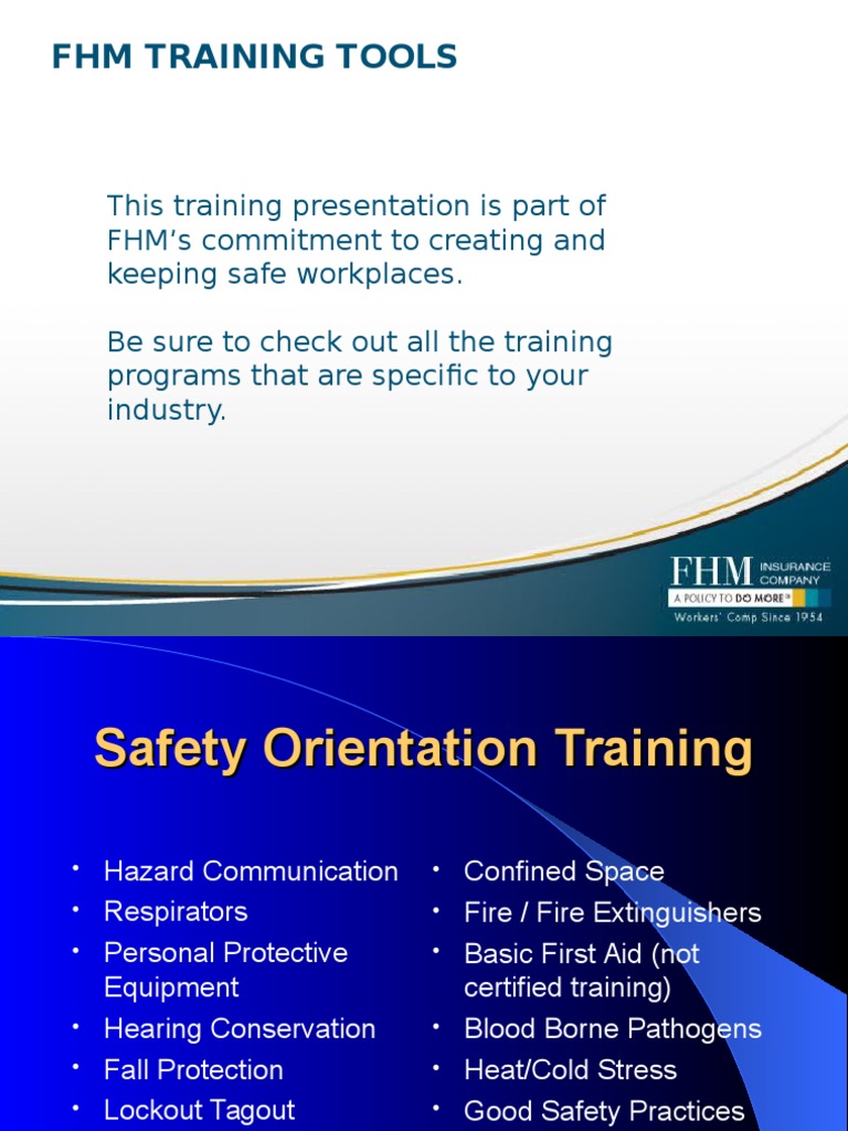 Safety Orientation Training - FHM COVER | PDF | Combustion | Fires