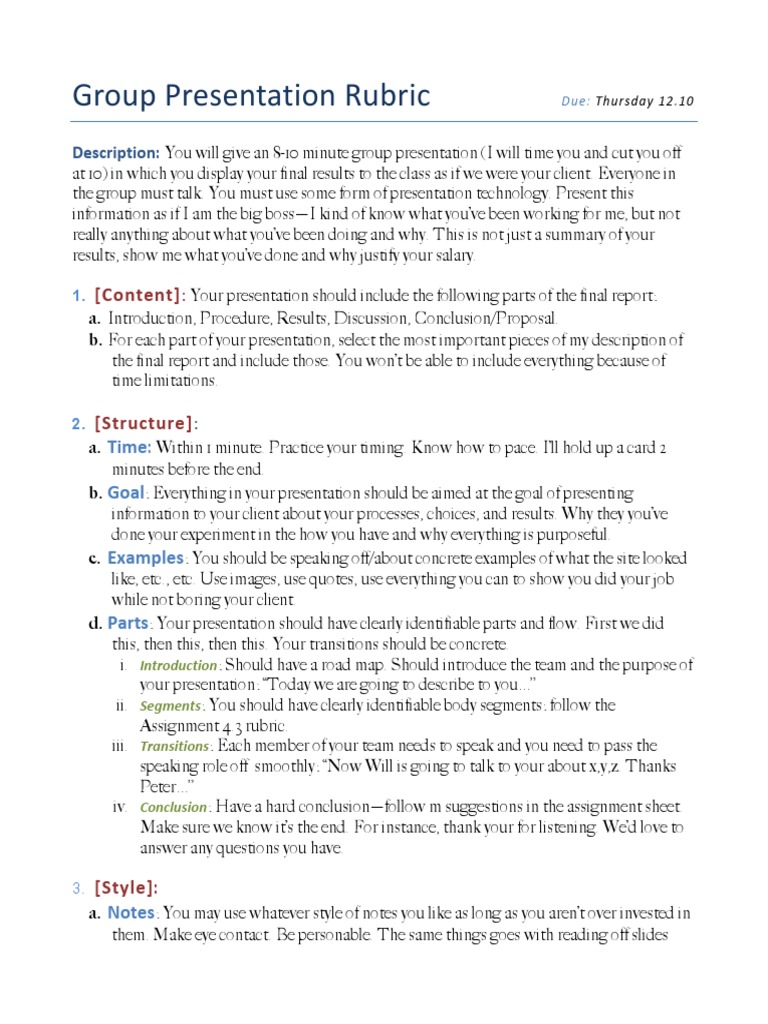 Us Ability Presentation Rubric | PDF | Persuasion | Attention