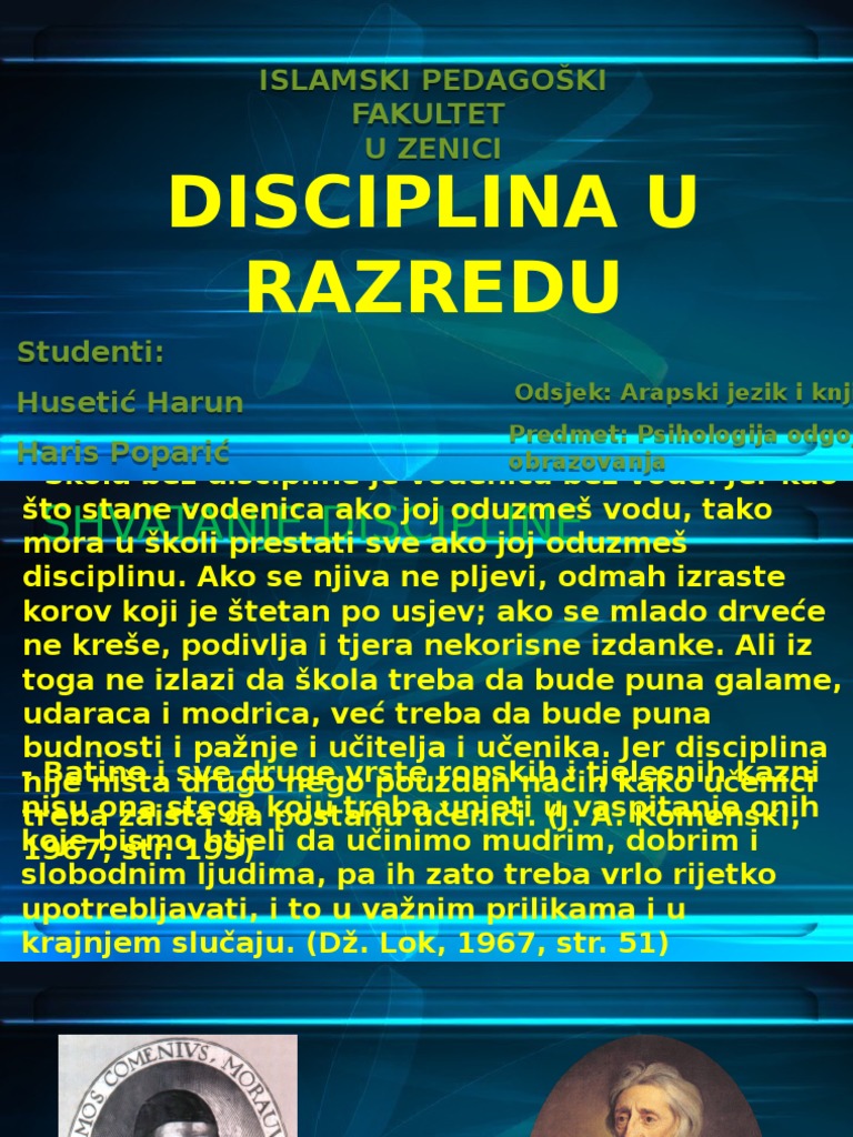 Disciplina U Razredu | PDF