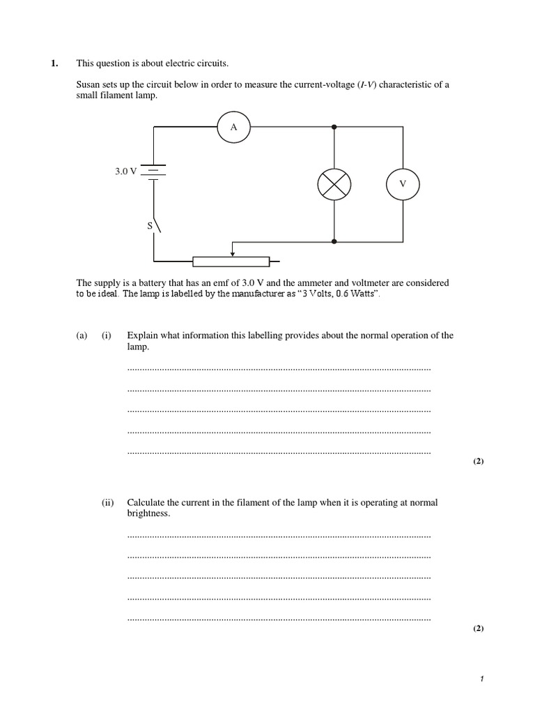 Extra Questions | PDF | Electrical Resistance And Conductance ...